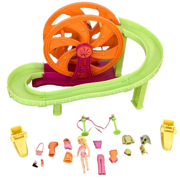 Mattel | Toys | Polly Pocket Roller Coaster Resort Playset Doll More 8 ...